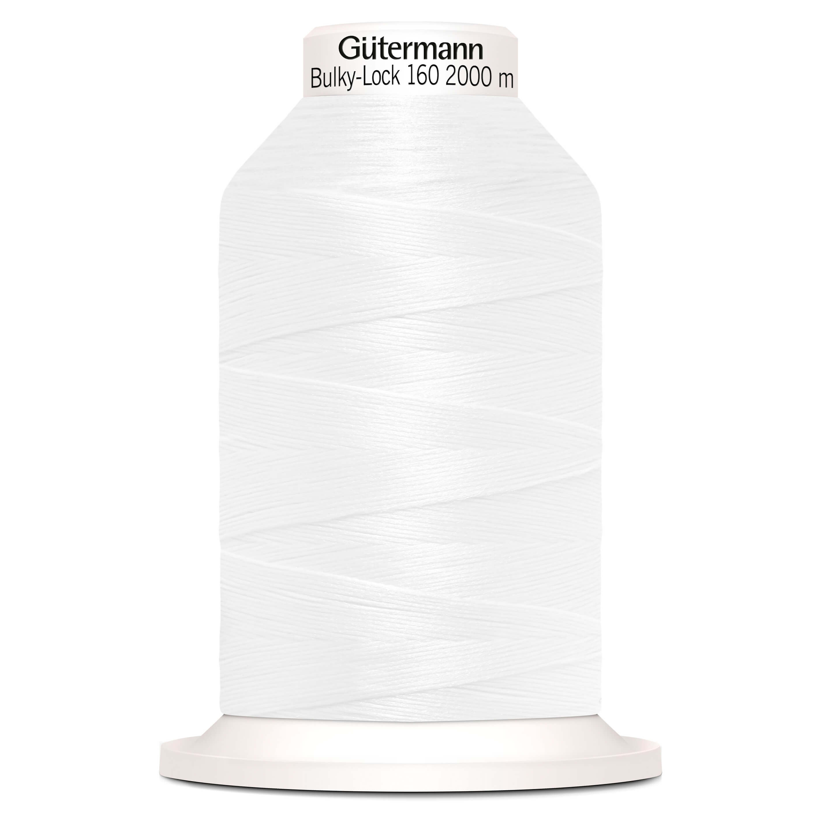 Gutermann Bulky Lock 160 2000m 800 White - The Thread Box UK
