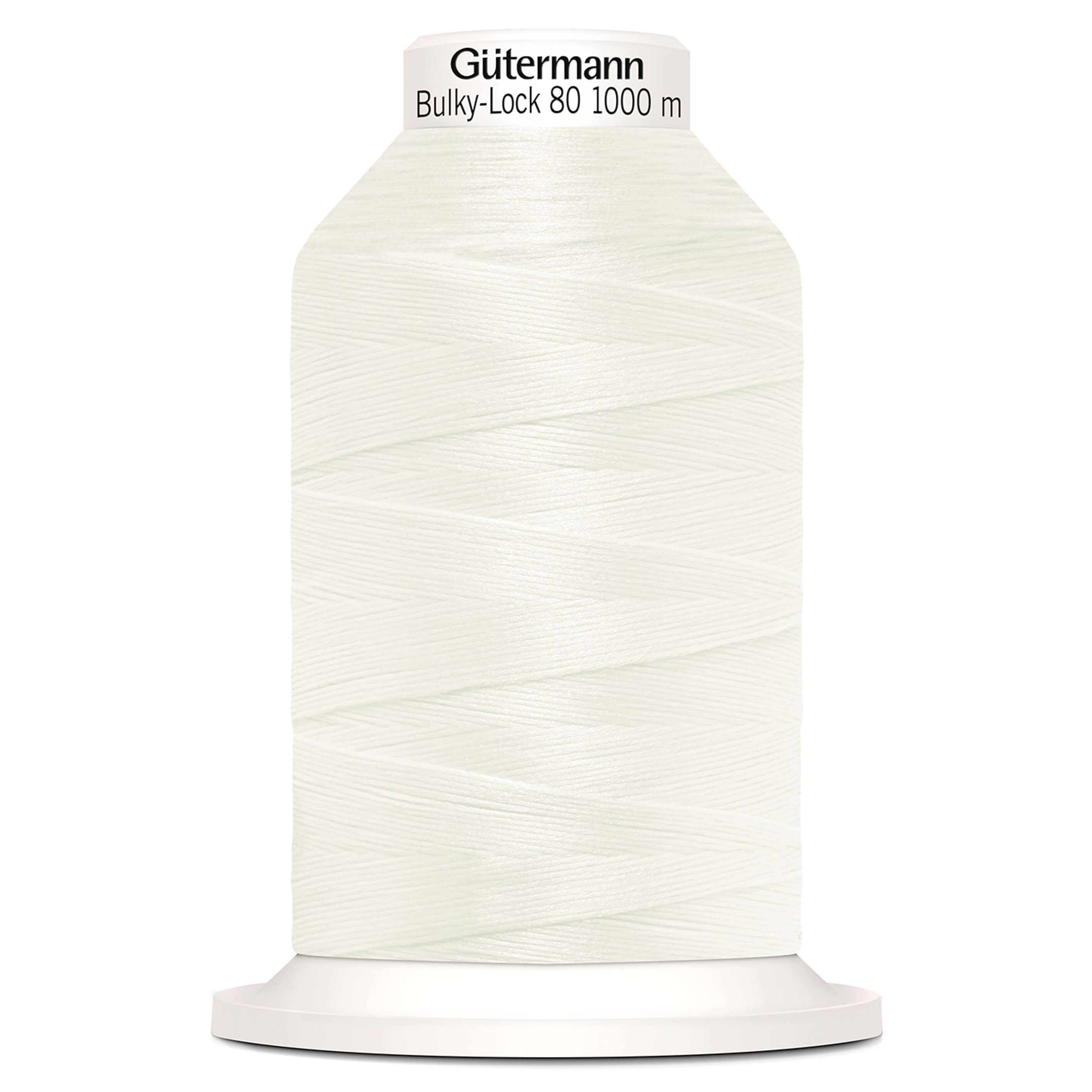 Gutermann Bulky Lock 80 1000m 111 Bridal White - The Thread Box UK