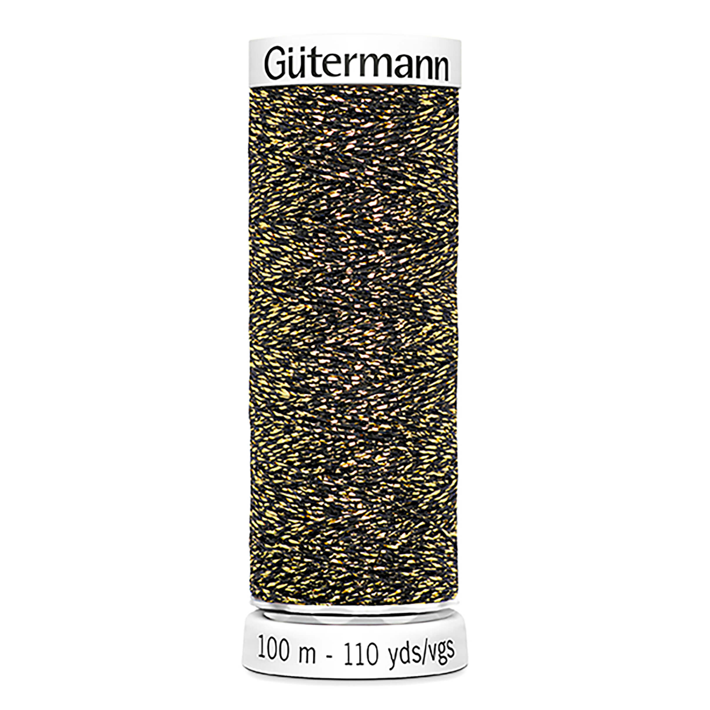 Gutermann Sparkly Thread 100m 9924 Gold - The Thread Box UK