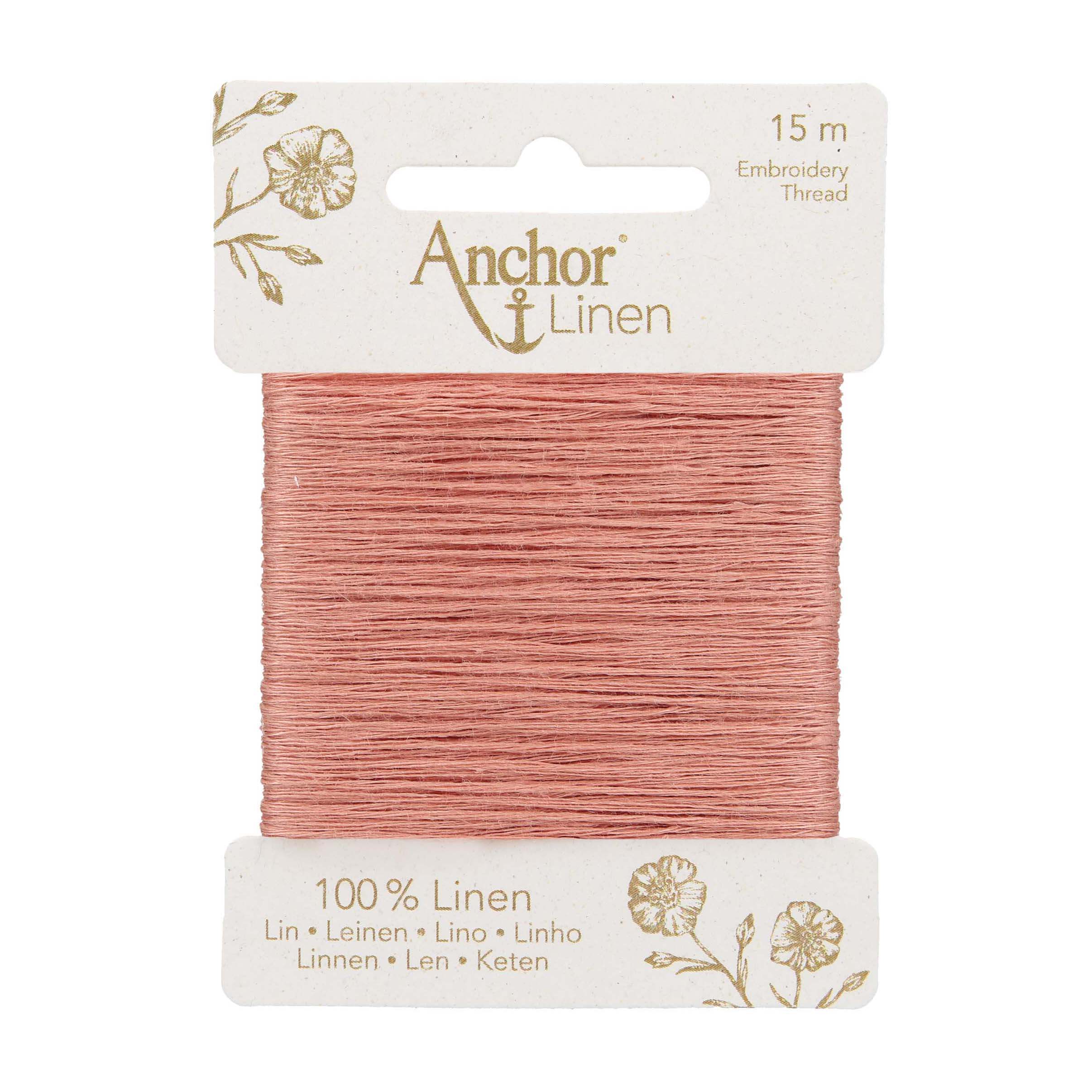 Anchor Linen Thread 15m 0013 Blush - The Thread Box UK